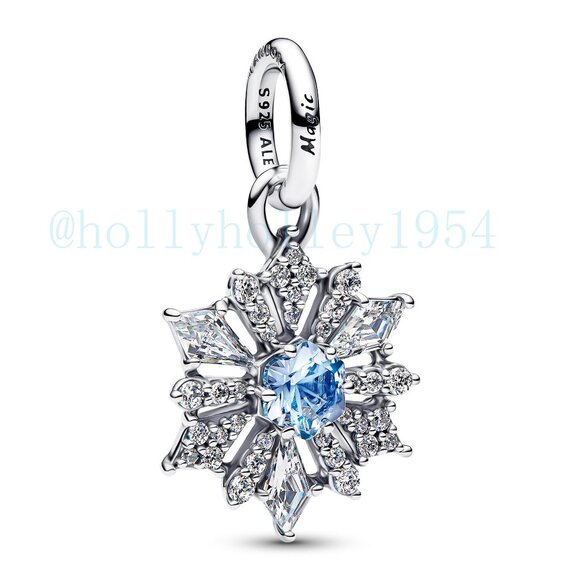 Pandora | Jewelry | Pandora Disney Frozen Queen Elsa Snowflake Dangle ...